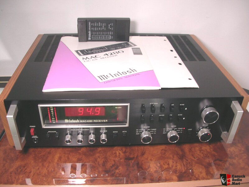 RARE McIntosh MAC 4280 High End Stereo Receiver. MSRP: $2995 in 1990 ...