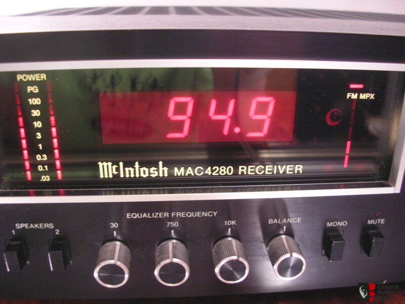 RARE McIntosh MAC 4280 High End Stereo Receiver. MSRP: $2995 in 1990 ...