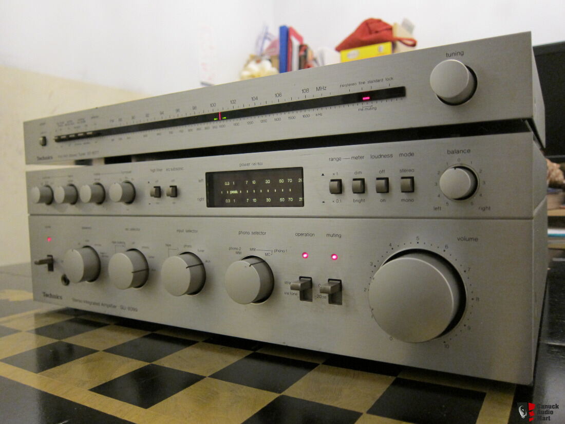 Technics SU8099 Integrated Amplifier and Matching ST 8077 Tuner ...