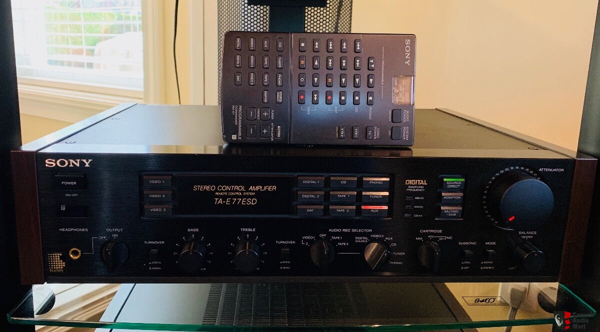 SONY TA-N77ES Stereo Power Amplifier & SONY TA-E77ESD Stereo Control ...