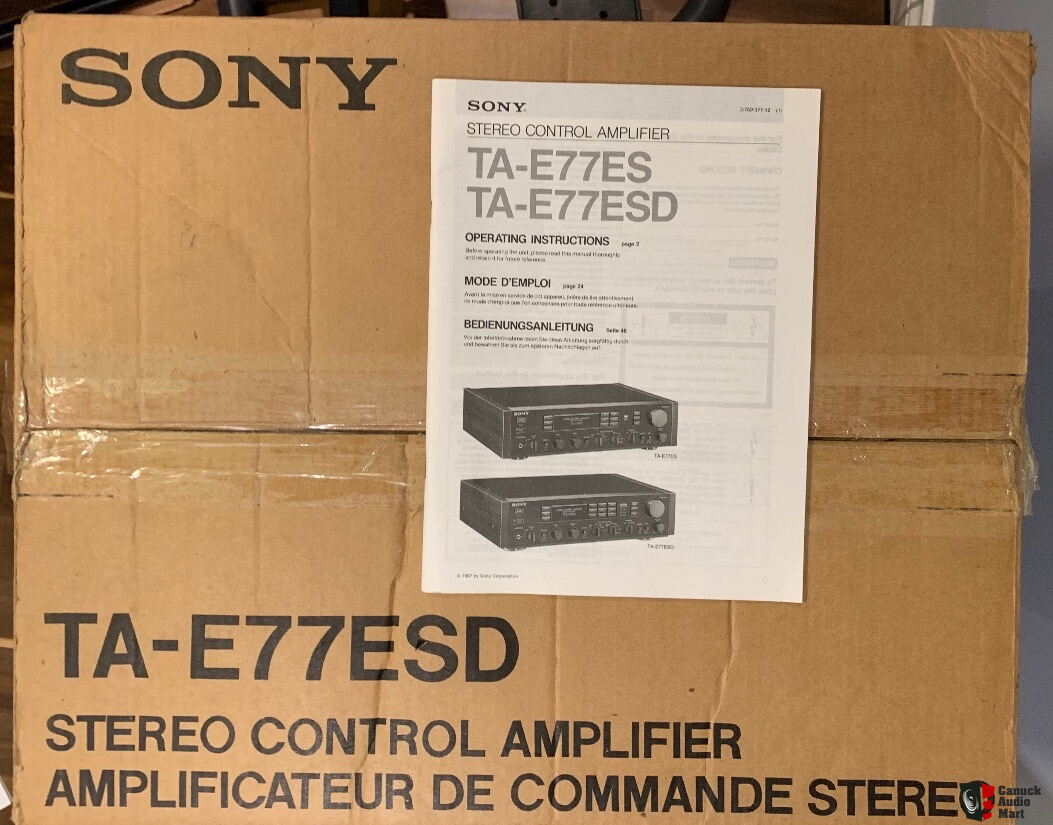 SONY TA-N77ES Stereo Power Amplifier & SONY TA-E77ESD Stereo Control ...