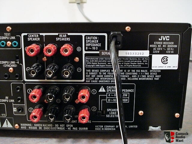 JVC RX-8000V 5.1 surround receiver with remote Photo #2125779 - US ...