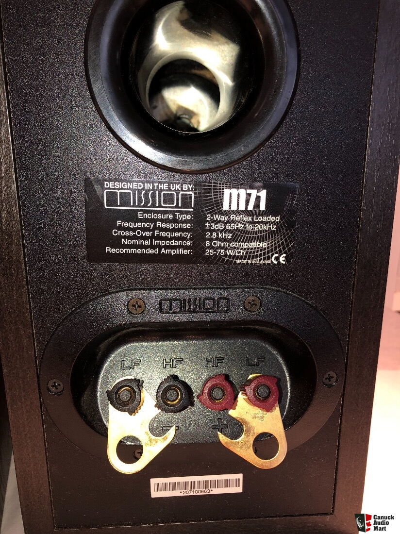 Mission M71 2-Way Reflex Loaded Speakers - Excellent condition Photo ...