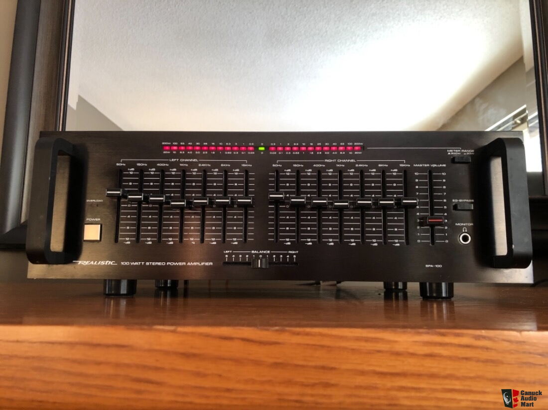 X-Rare Professional grade Realistic 32-8000 SPA100 Stereo Power ...