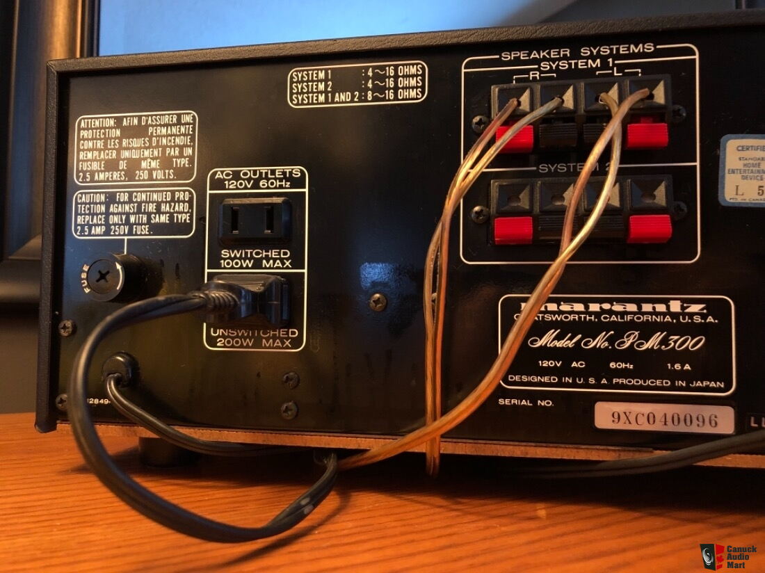 Refurbished 1982 Marantz PM300 Integrated Amplifier VU Meters Photo ...
