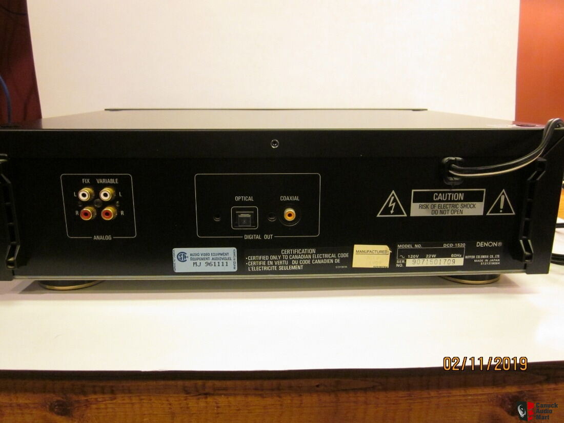 Denon DCD-1520 Compact Disc Player Photo #2159247 - Canuck Audio Mart