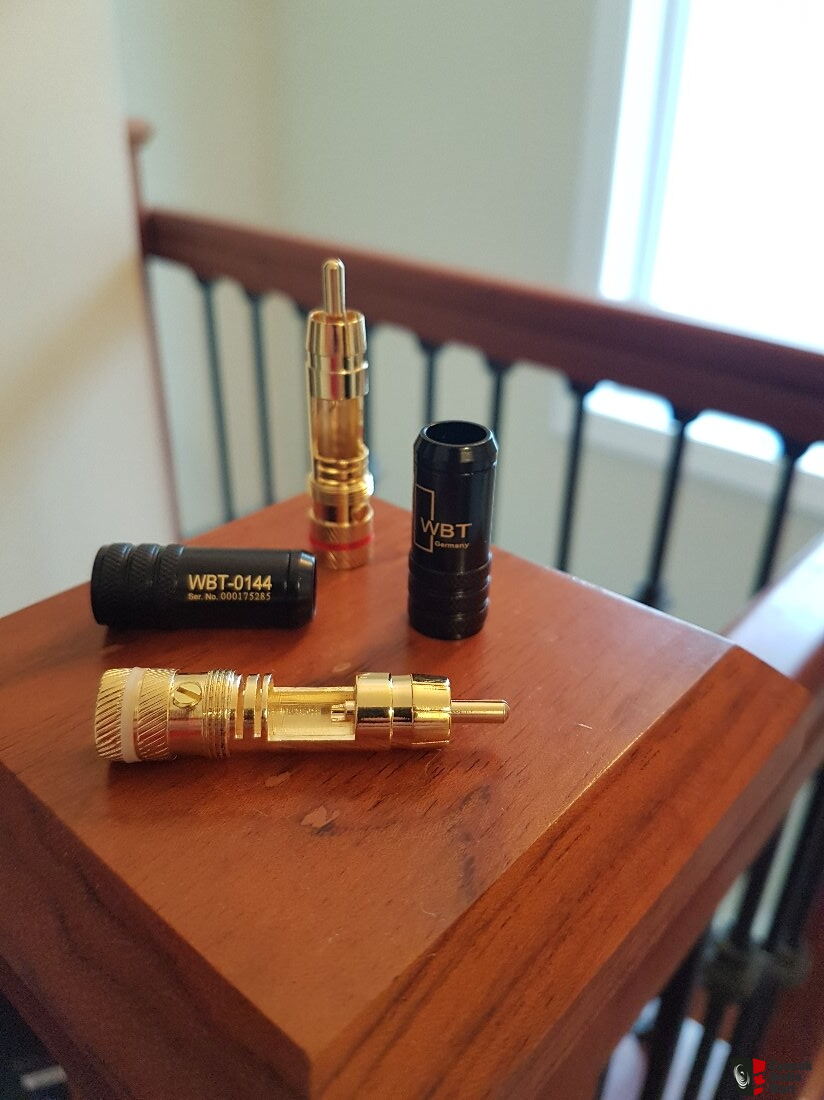 Gold Plated RCA Locking Plugs Audio Connectors price is for PAIR Photo ...