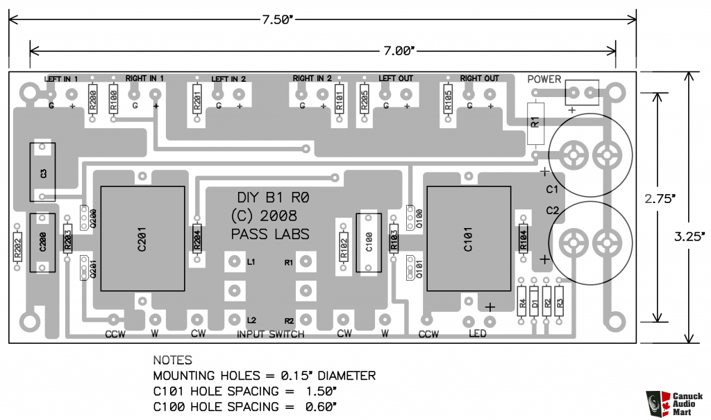 First Watt/Nelson Pass B1 preamp Curcuit Board and matched JFET's Photo ...