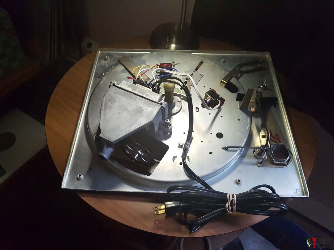 Lenco L75 Parts. Plinth Dust Cover Meta tray with Motor/Wheel/Bearing ...