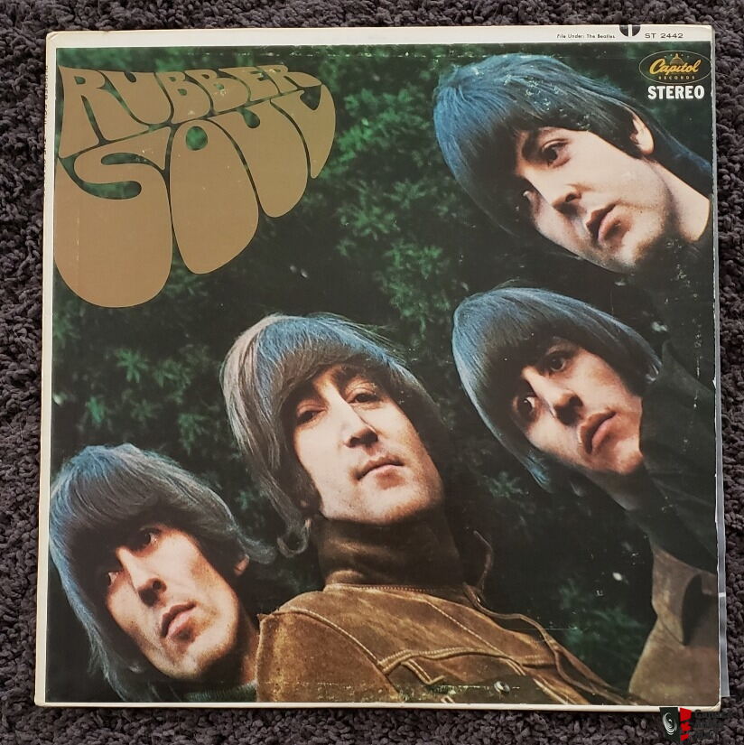 Rubber Soul Canadian white text stereo - The Beatles For Sale - Canuck ...