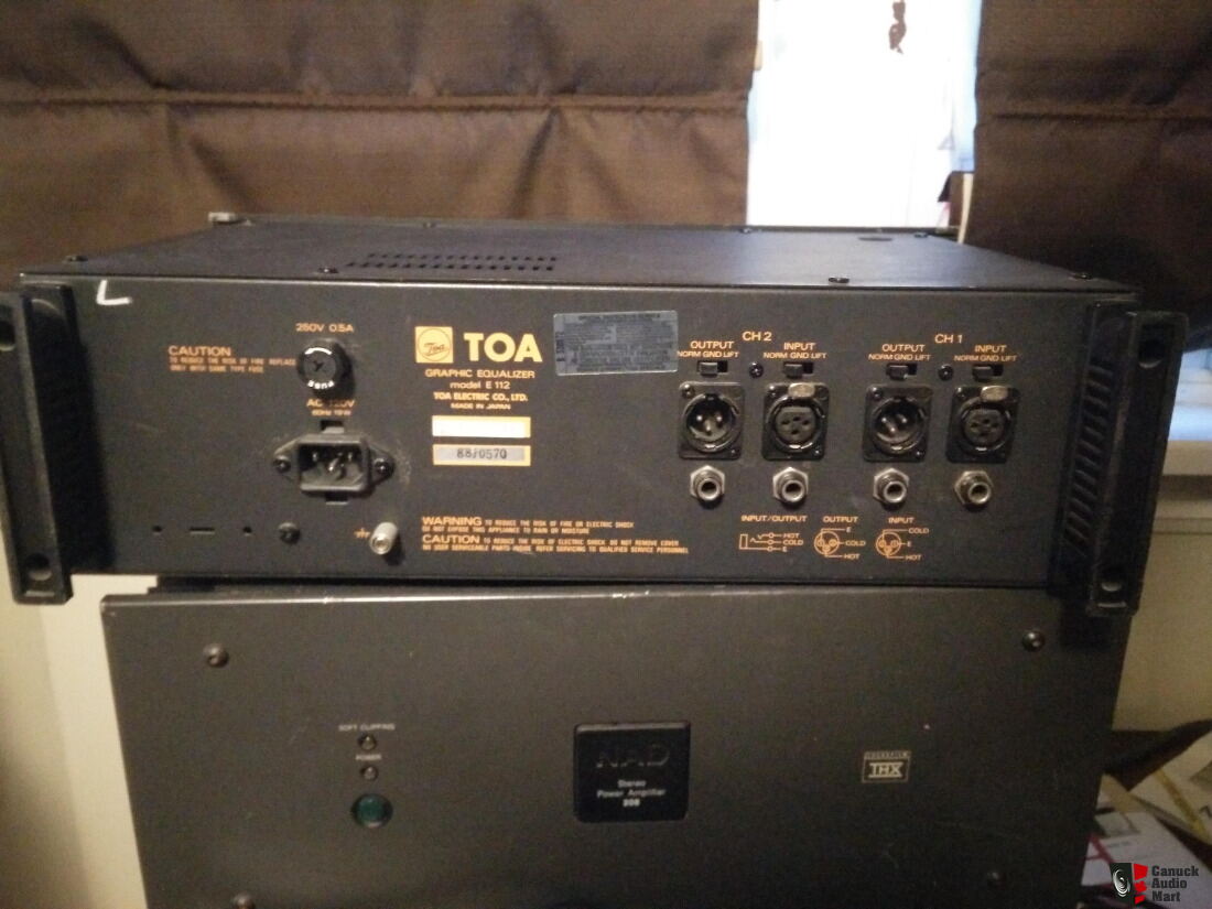 TOA Graphic Equalizer Model E112 Photo #2192314 - Canuck Audio Mart