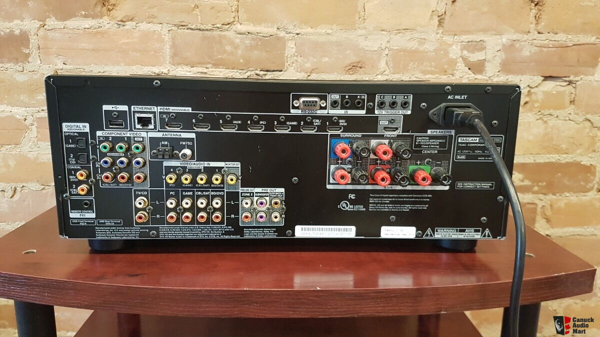 Tascam PA-R100 5.2-Channel Surround Receiver with Network Function ...