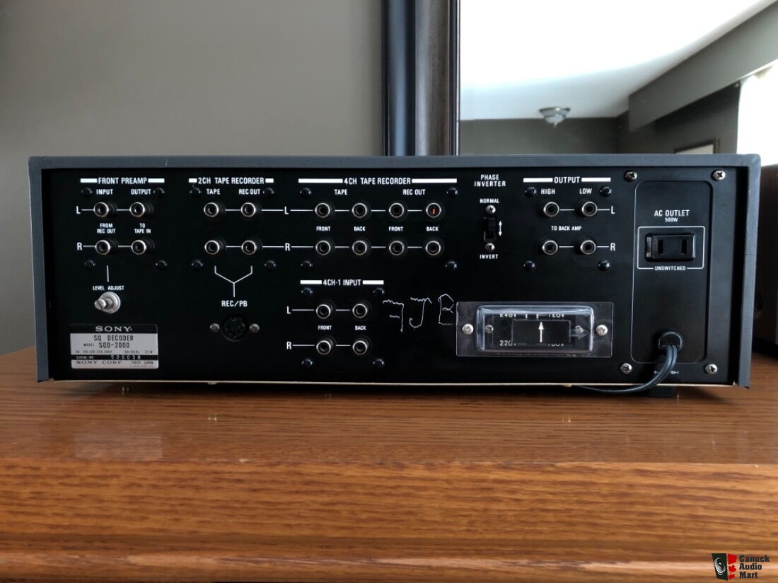 Serviced 1970 SONY SQD-1000 4 channel Quadrophonic Decoder Photo ...