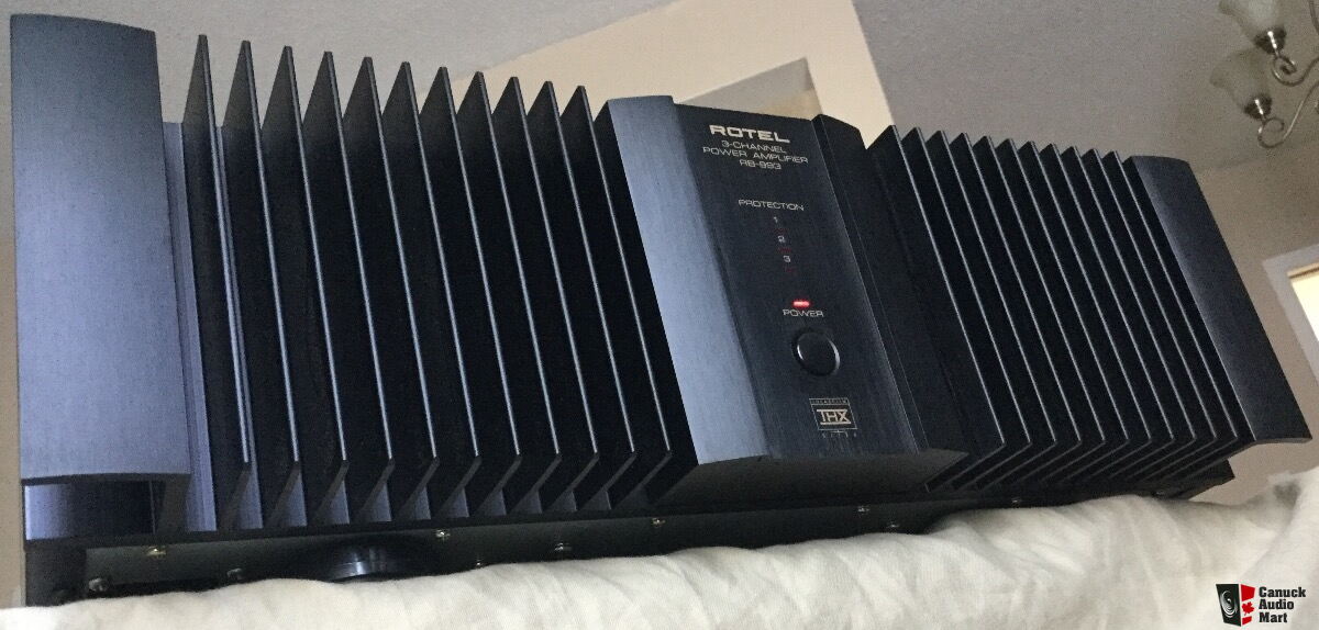 Rotel RB-993 3-channel, 200wpc amp / balanced & unbalanced inputs Photo ...