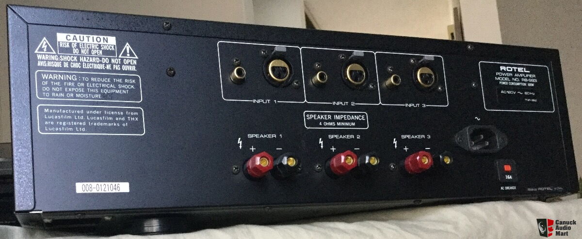 Rotel RB-993 3-channel, 200wpc amp / balanced & unbalanced inputs Photo ...