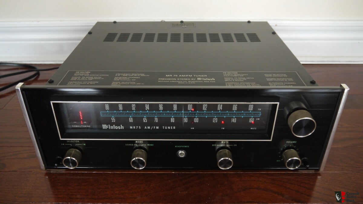 McIntosh MR 75 Analogue Tuner For Sale - Canuck Audio Mart