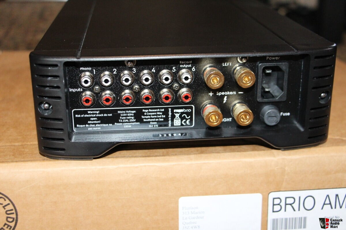 Rega Brio integrated amp (current model, new) with phono pre, headphone ...