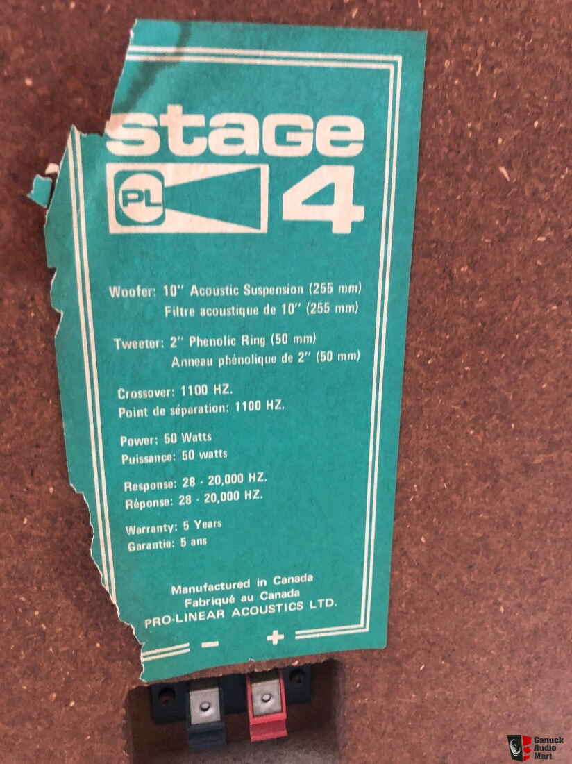 Pro Linear Stage 4 Speakers Photo #2229365 - UK Audio Mart