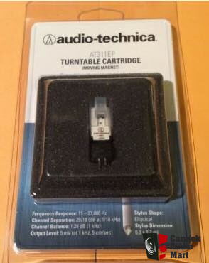 NEW: Audio Technica AT311EP - pmount elliptical cartridge w/ 1/2 ...