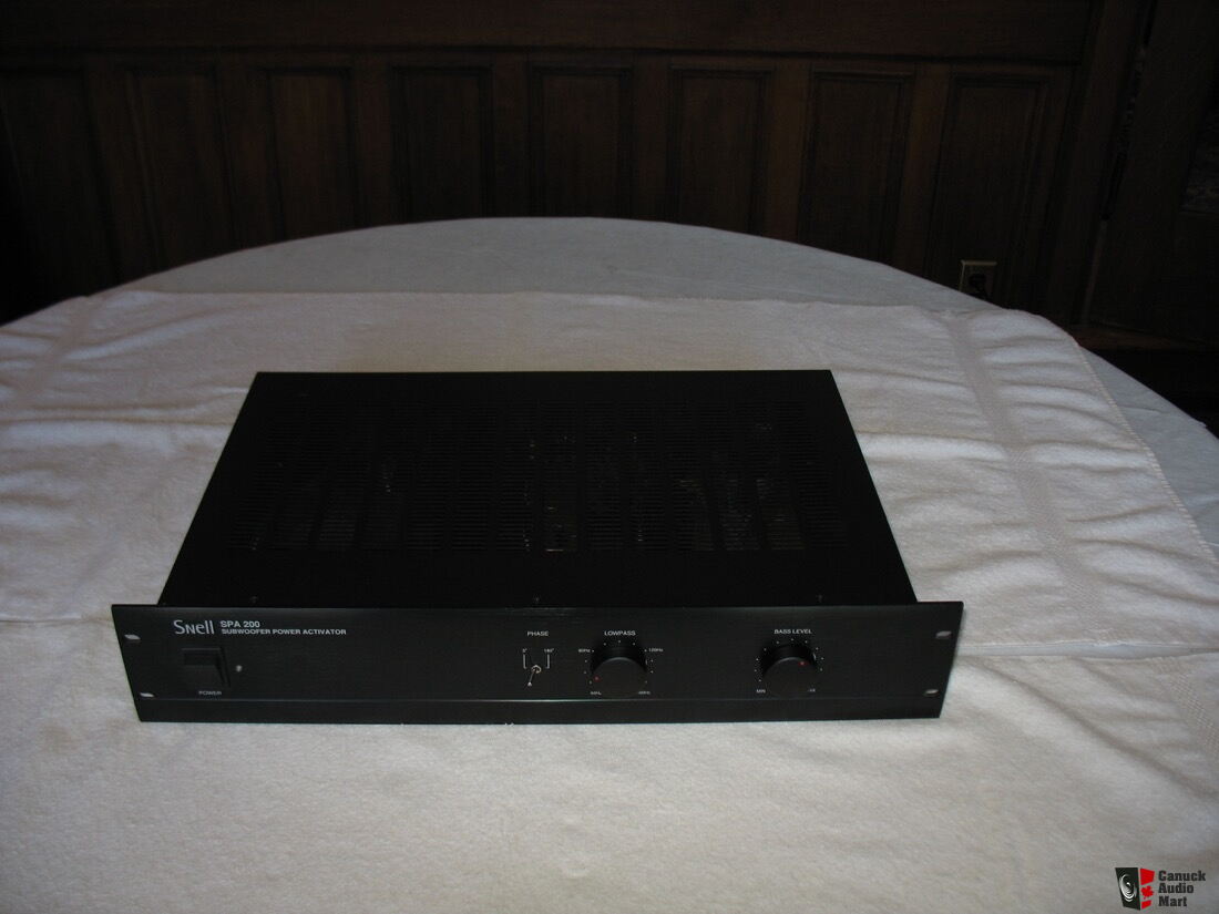 Sale Pending---Snell Acoustics SPA-200 Subwoofer Amplifier Black Photo ...