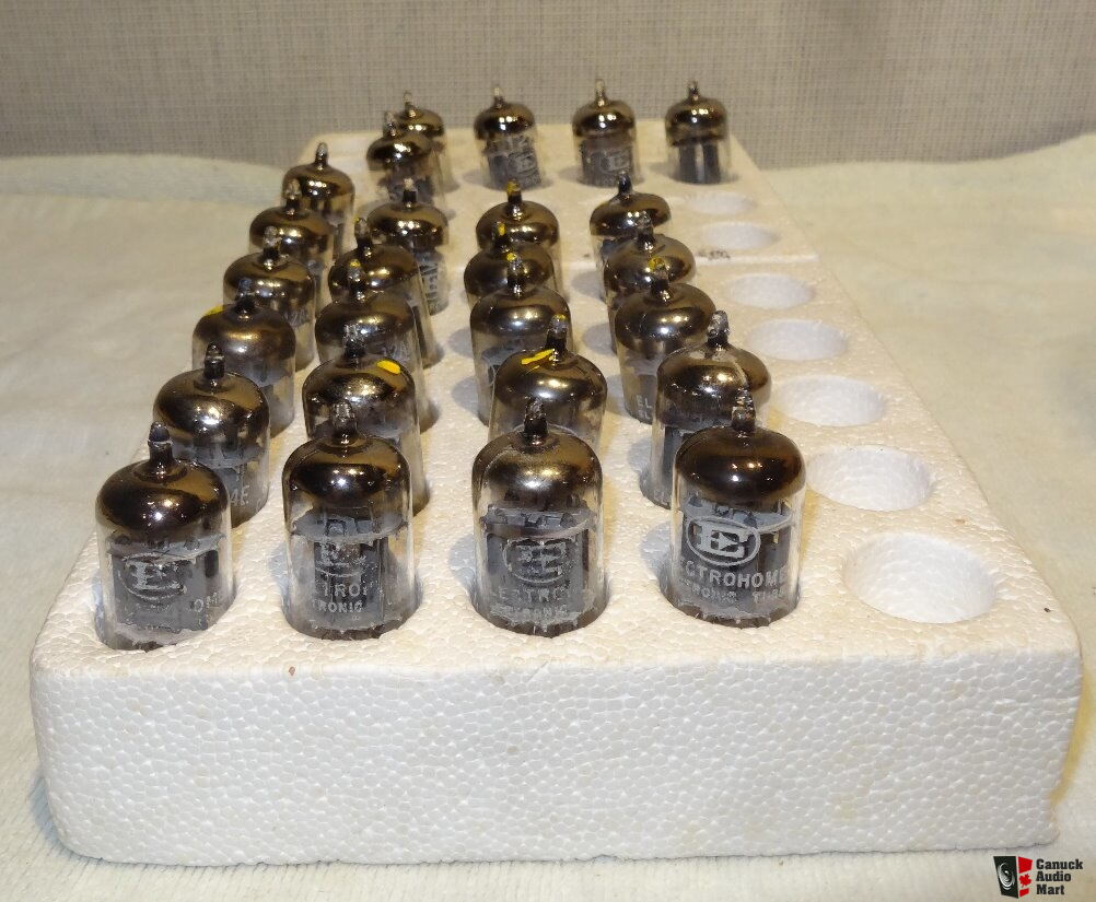 Vintage Electrohome ECC83 / 7025A /12AX7A low noise tubes tested on ...