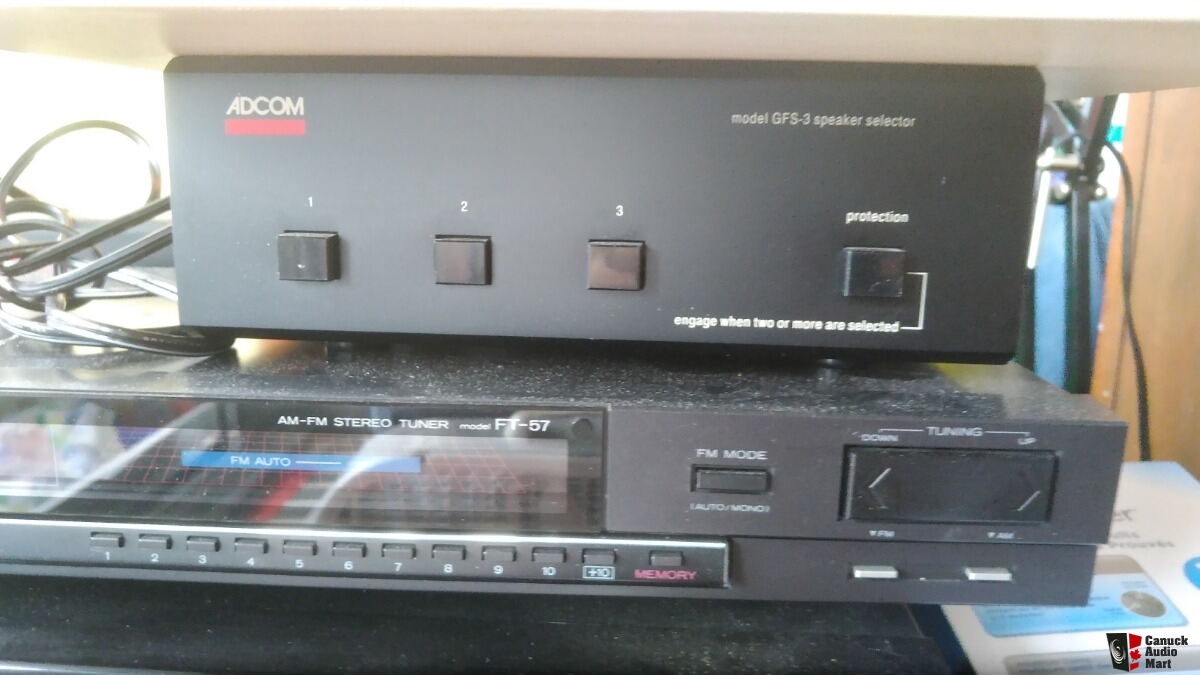 Adcom GFS-3 3 Way Speaker Selector W/ Amplifier Protection Photo ...