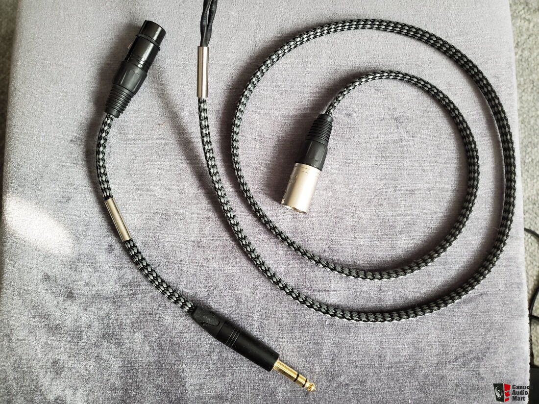 Sennheiser HD800 / HD800S / HD820 - 1.5m Balanced 4-pin XLR Cable + 1/4 ...