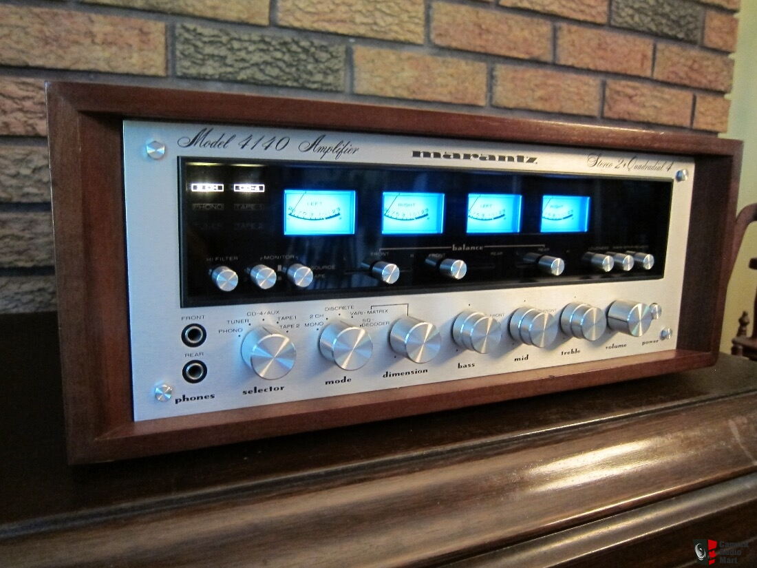 Vintage Marantz 4140 Integrated - with WC-1 Wood Cabinet - Restored ...