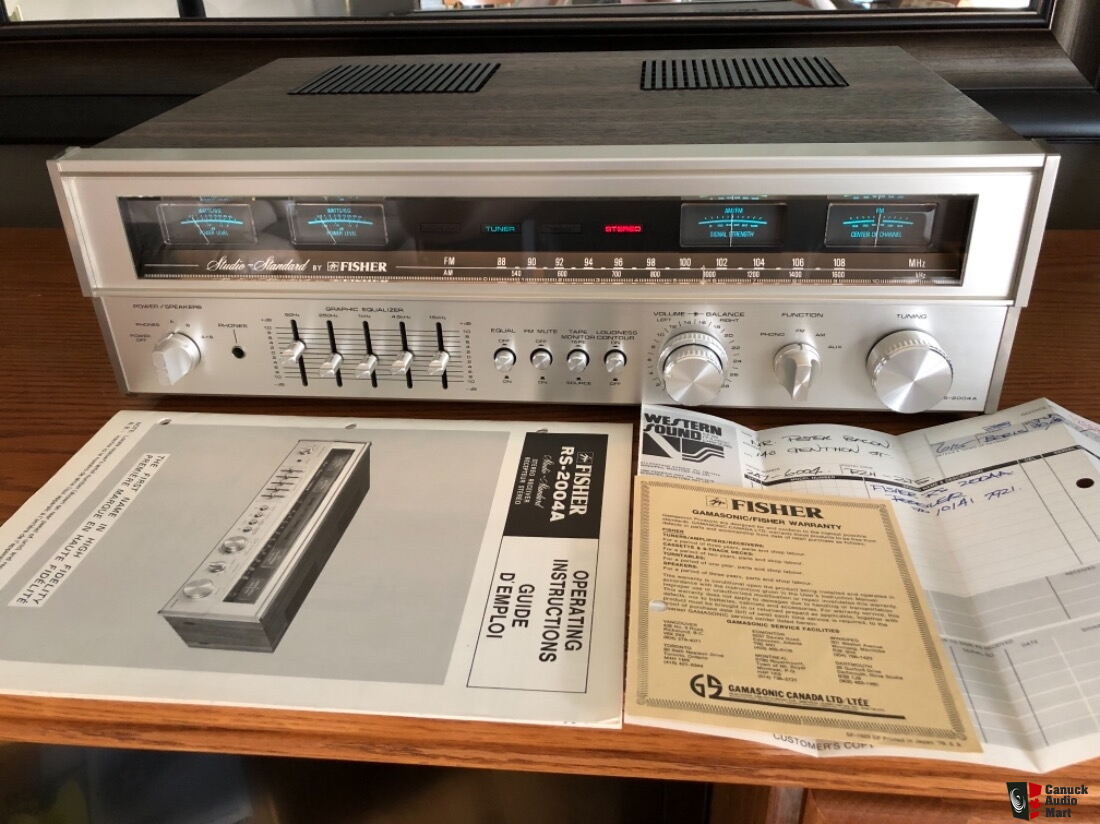1980 Fisher Studio-Standard RS-2004A stunning 28.5 lbs Receiver STK ...