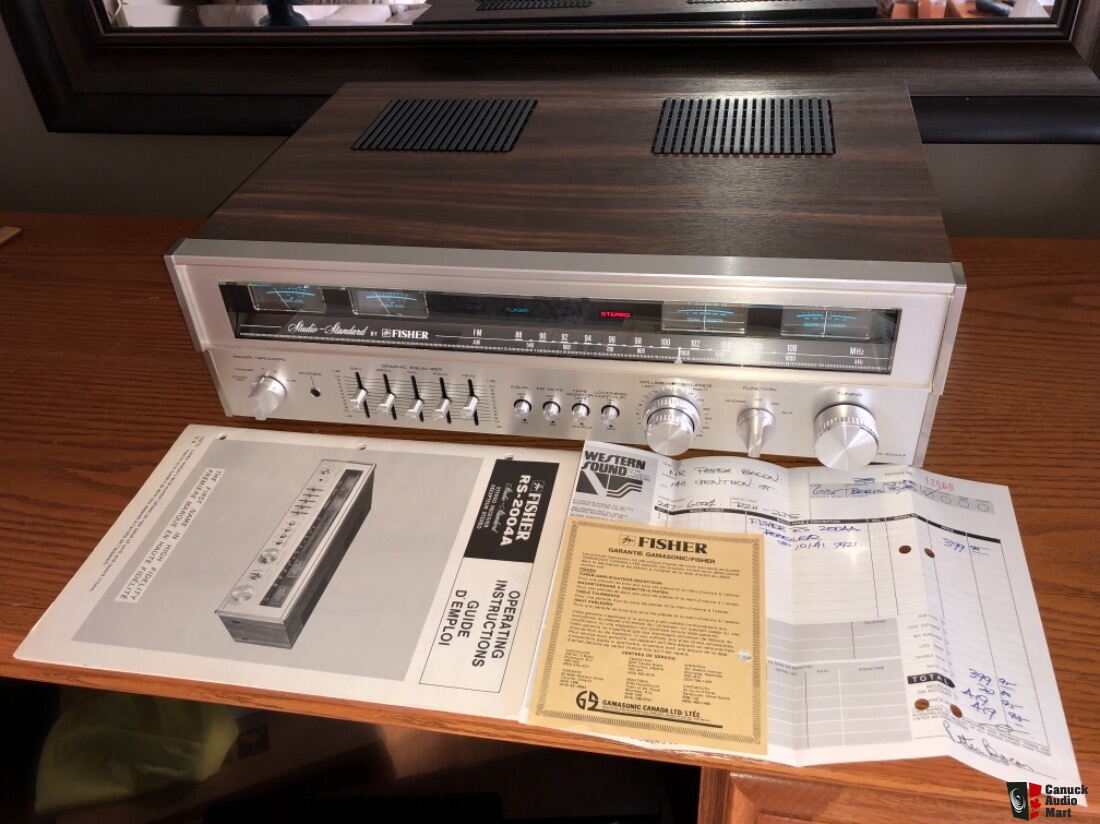 1980 Fisher Studio-Standard RS-2004A stunning 28.5 lbs Receiver STK ...