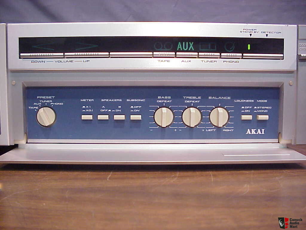 Vintage Akai AM-U330, 50 w/ch Stereo Integrated Amplifier Amp Photo ...