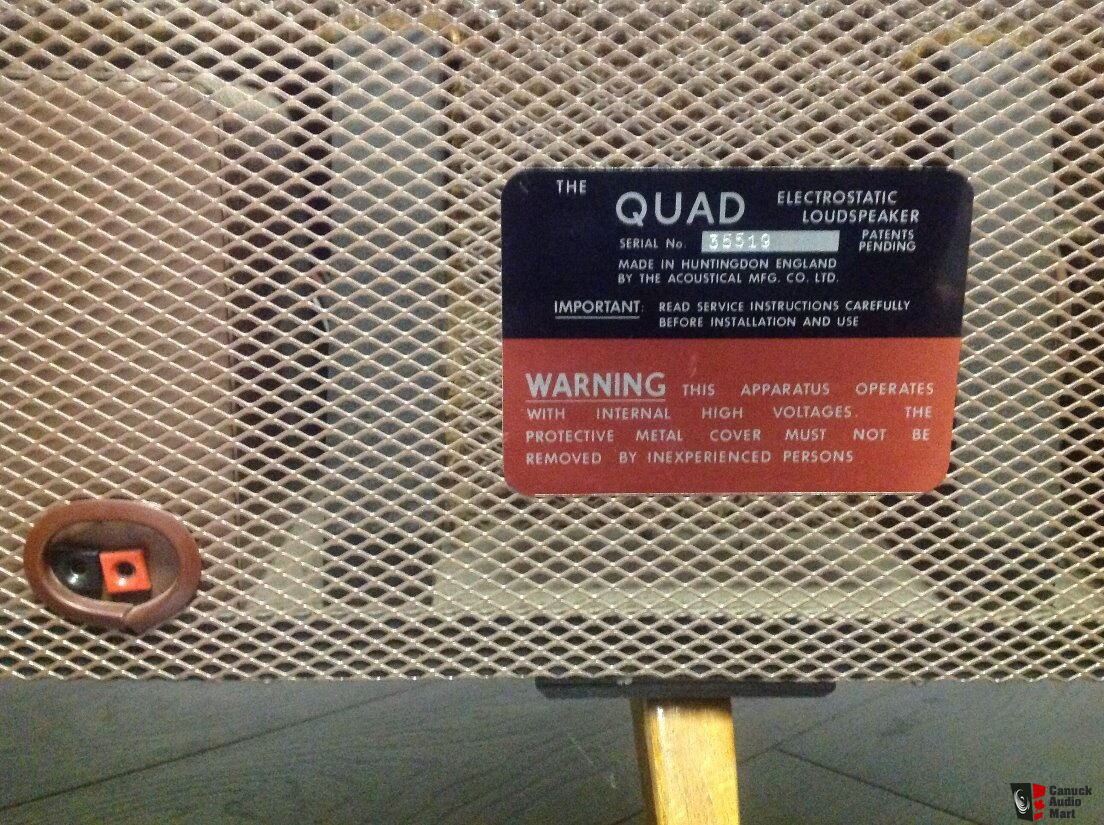 Quad electrostatic audio system sound Photo #2264213 - Canuck Audio Mart