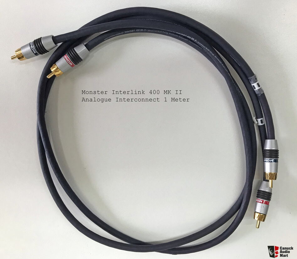 Monster Interlink 400 MK II Analogue Interconnect 1 Meter Photo ...