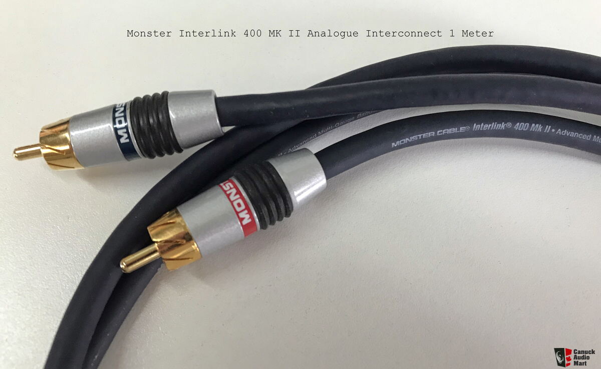 Monster Interlink 400 MK II Analogue Interconnect 1 Meter Photo ...