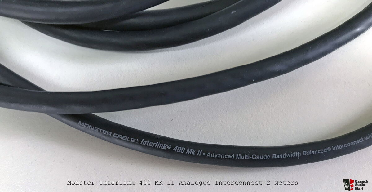 Monster Interlink 400 MK II Analogue Interconnect 2 meters Photo ...