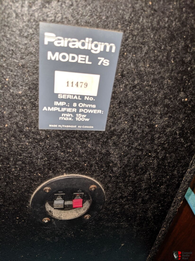Paradigm Model 7S Speakers Photo #2284372 - Canuck Audio Mart