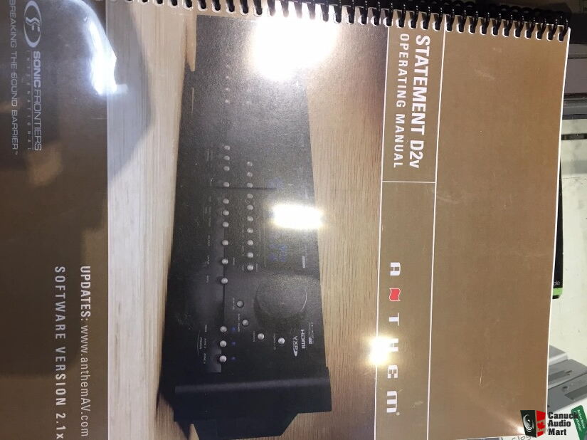 Anthem Statement D2V 3D Preamp Processor ( lowered pricing ) Photo ...