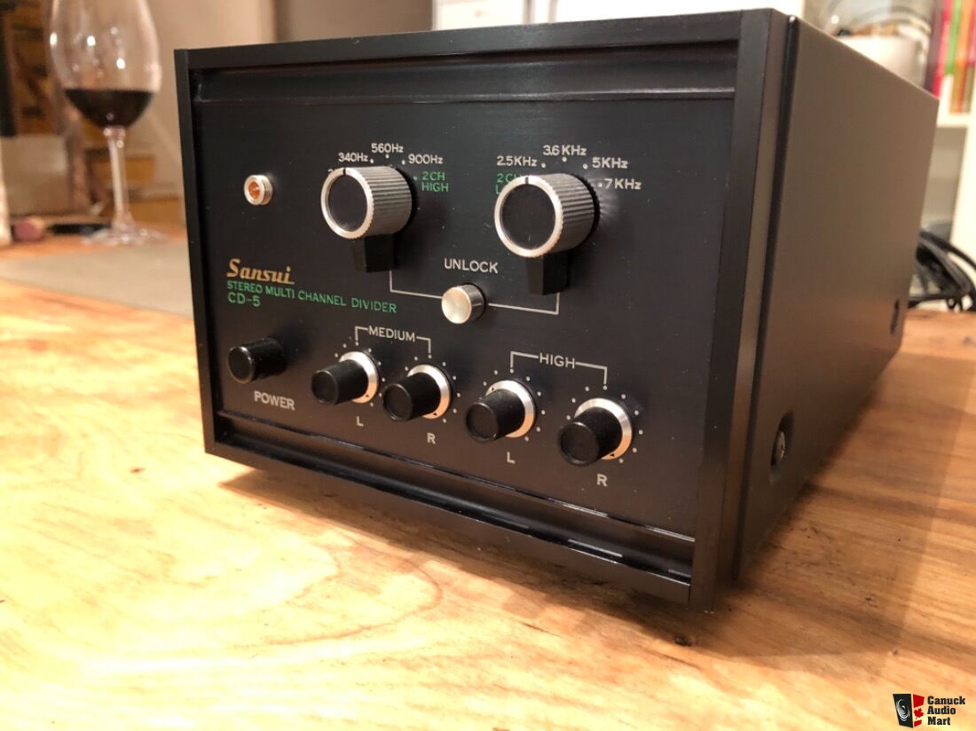 Sansui CD-5 Electronic 3-way Crossover Network,,, FIT BA-202 BA-3000 BA ...