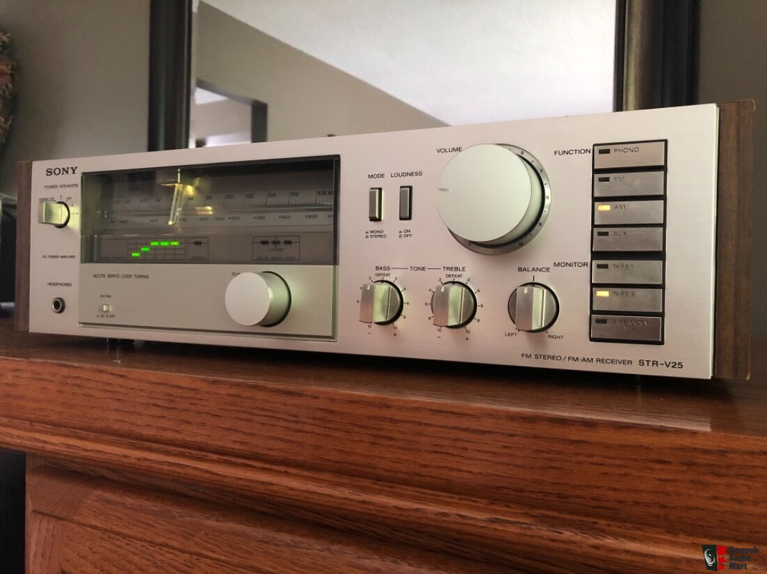 Serviced 1980 SONY STR-V25 featuring DC power amplifier and acute servo ...