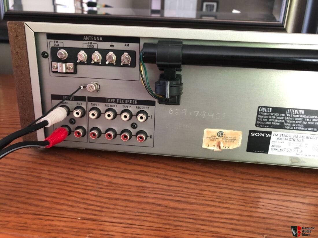 Serviced 1980 SONY STR-V25 featuring DC power amplifier and acute servo ...