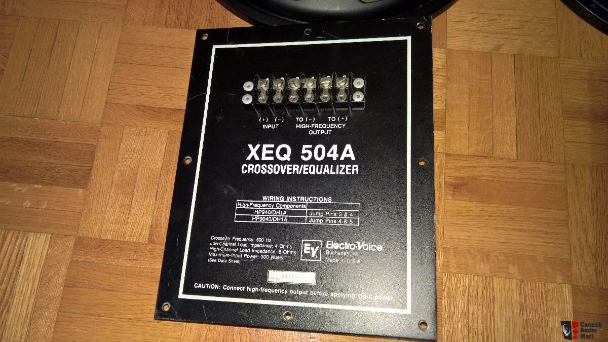 JBL 2446H HF Drivers, JBL 2225H LF Drivers, ElectroVoice XEQ 504A ...