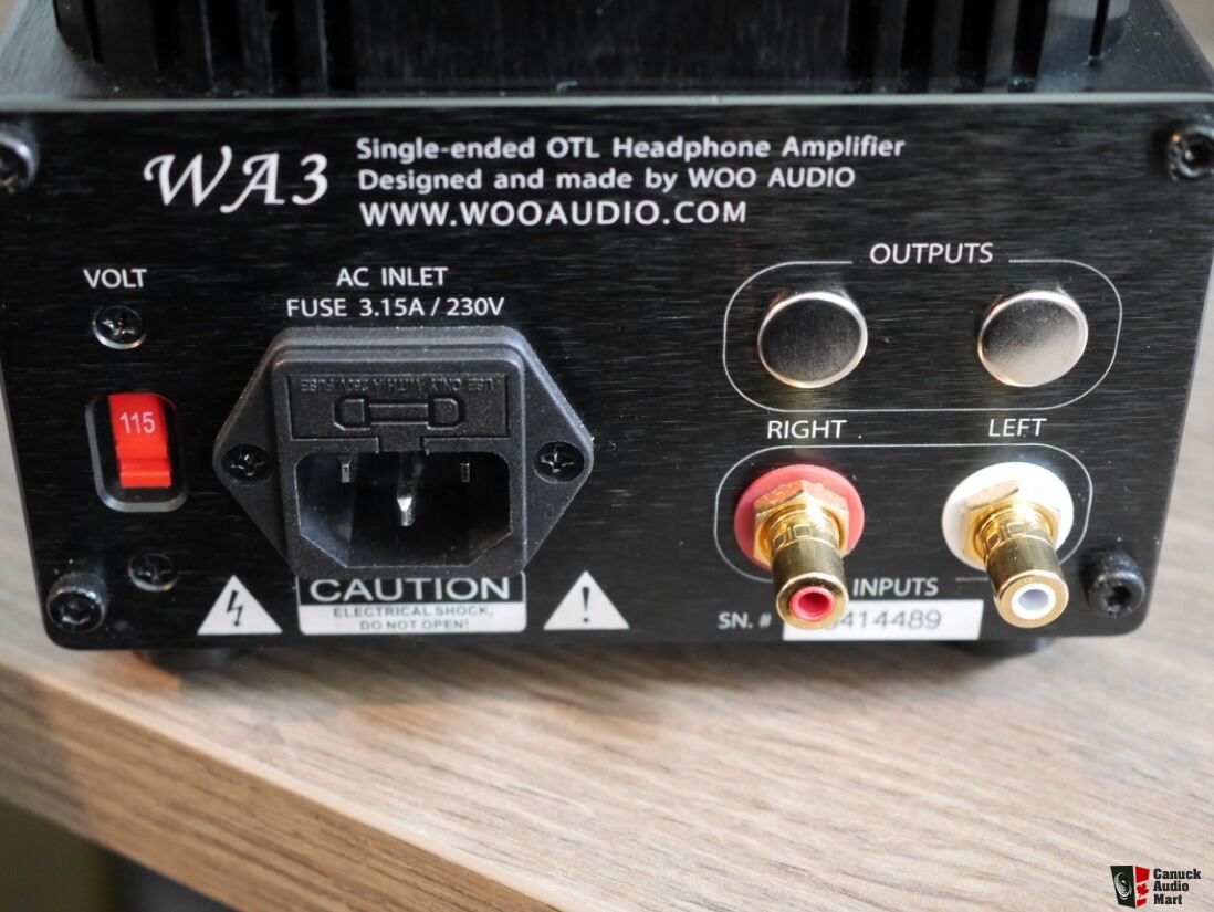 Woo Audio WA3 Black Headphone Amplifier + Tung Sol 5998 Photo #2306377 ...