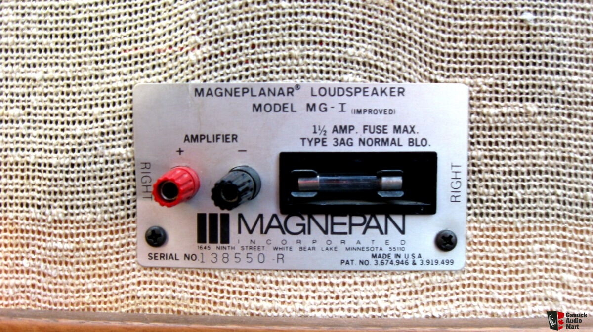 Magnepan MG-1 improved Photo #2311232 - UK Audio Mart