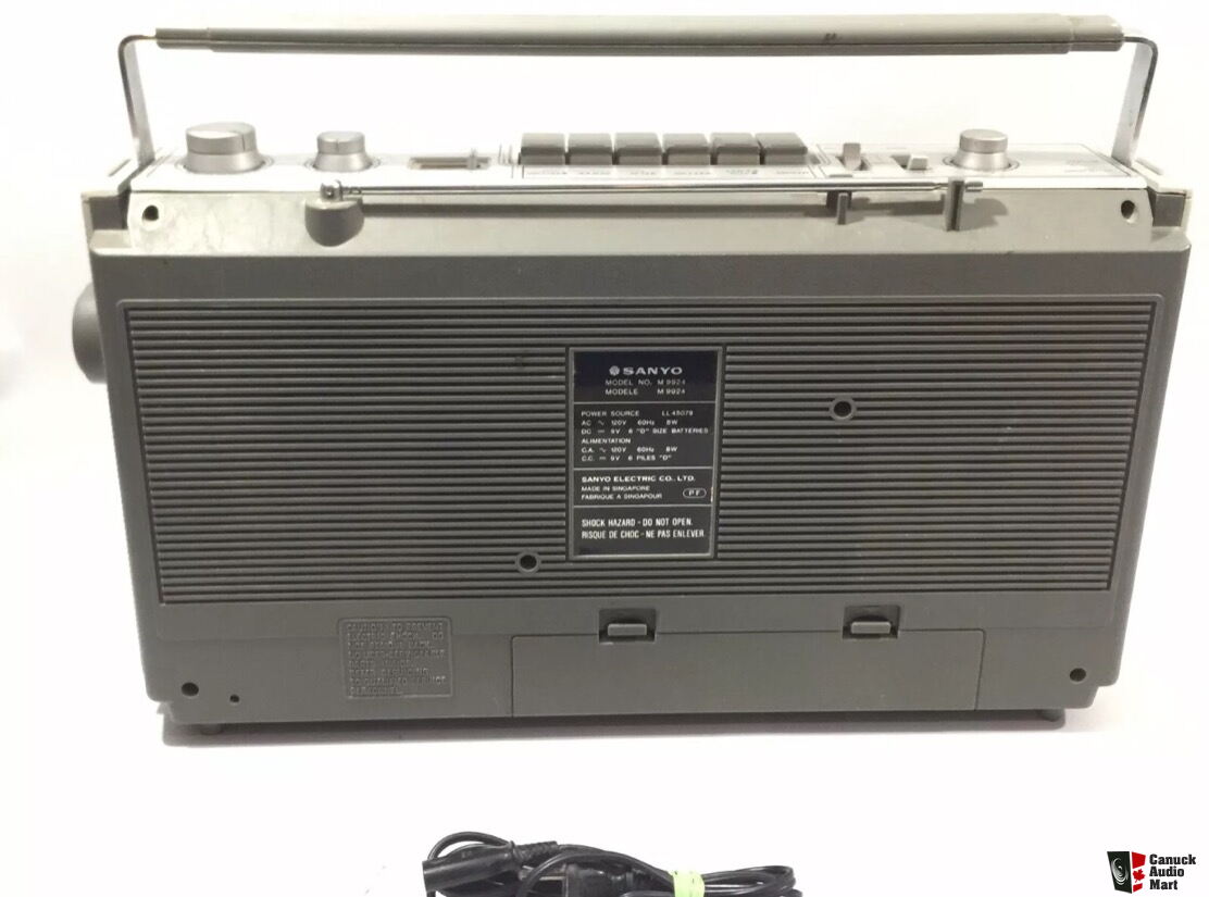Rare Sanyo M-9924 Am/Fm boombox cassette radio Photo #2311929 - US ...