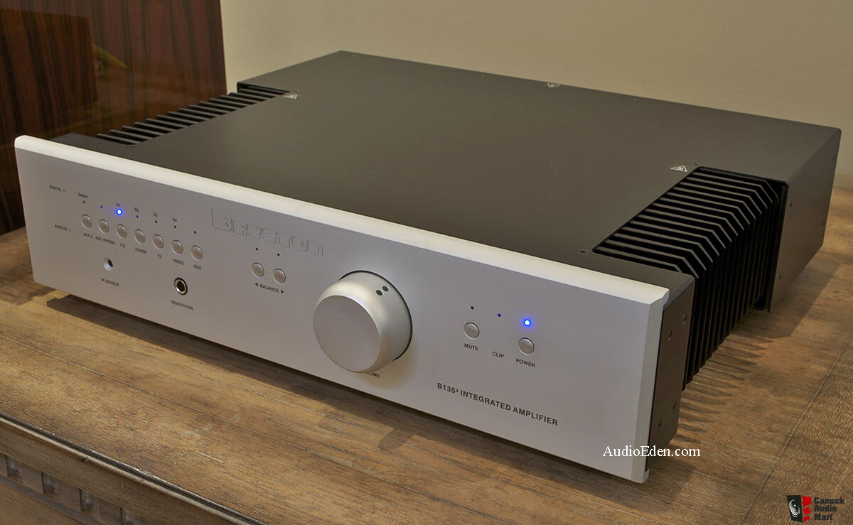 Bryston B135³ Integrated Amp Silver with Blue LEDs Dealer Ad - US Audio ...