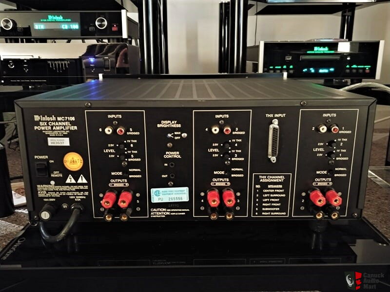 McIntosh Mc7106 6 x 100 watt amplifier Photo #2333268 - Canuck Audio Mart