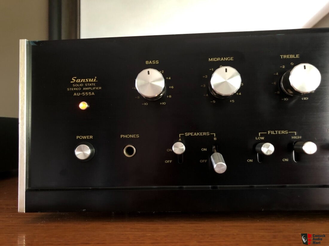 Refurbished 1971 Sansui AU-555A Integrated Amplifier Audiophile gem ...