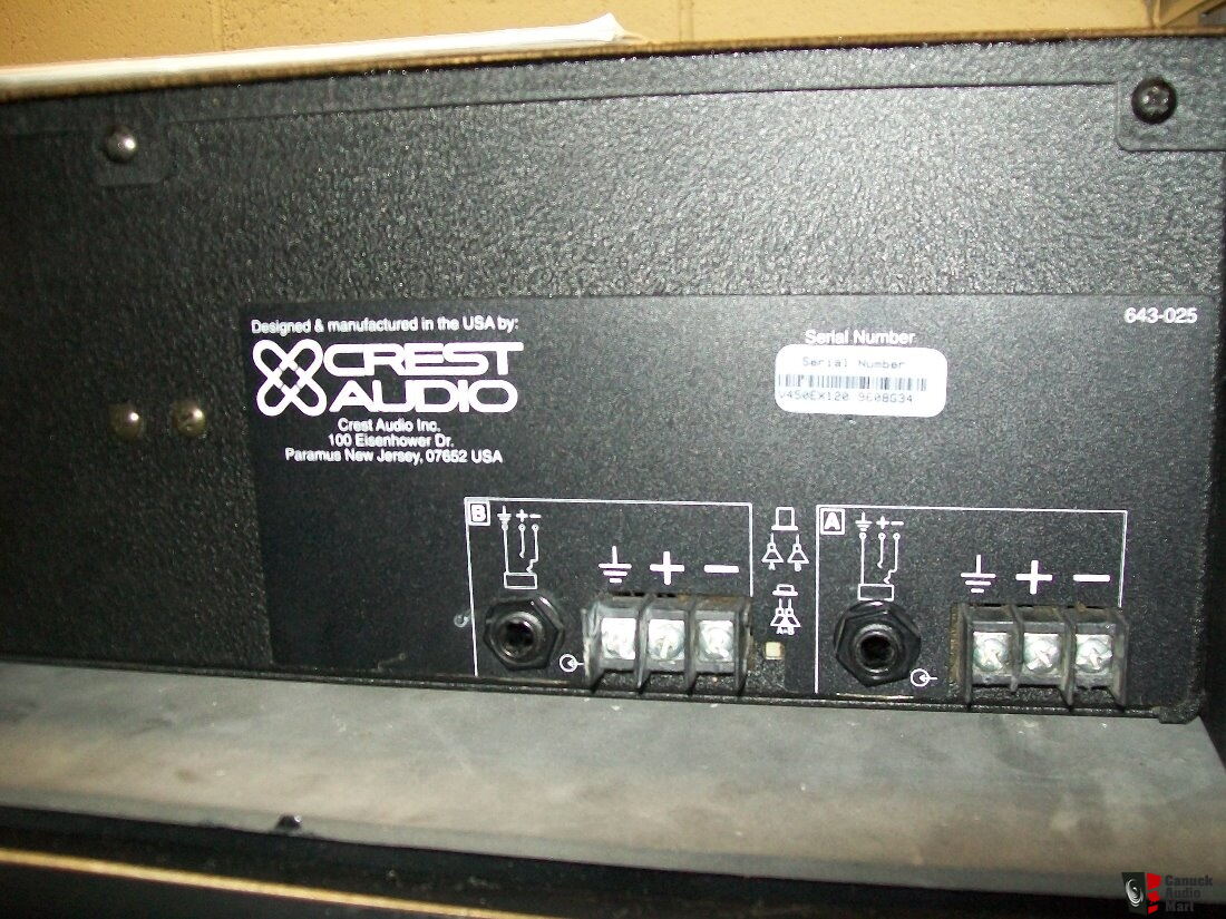 Crest V450 Professional Power Amp, Made in USA Photo #2336413 - UK ...
