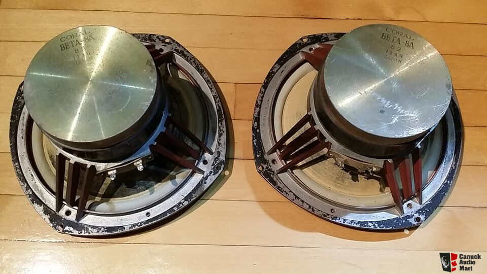 Coral Beta 8A full range speakers For Sale - Canuck Audio Mart