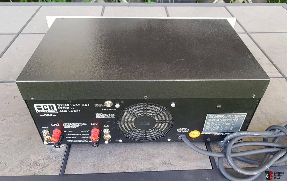 Vintage BGW 500D power Amp - completely re-capped - $400 in upgrades ...